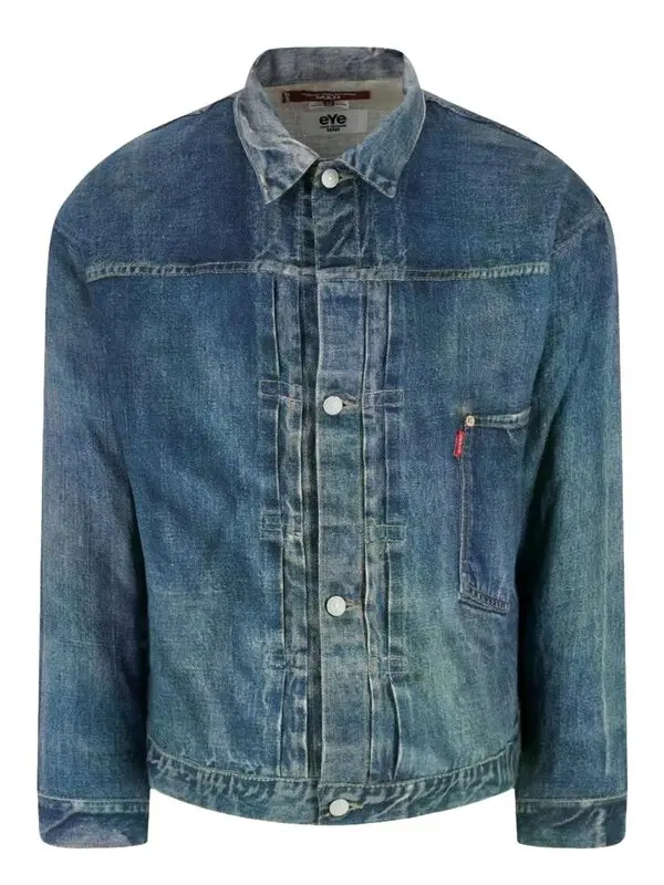Junya Watanabe Logo-detail Denim Jacket - Blue