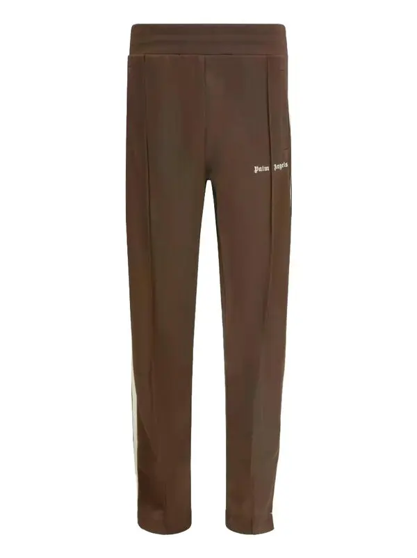 Palm Angels Logo-print Side-stripe Track Pants - Brown