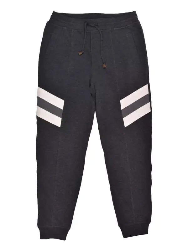 Brunello Cucinelli Side-stripe Track Pants - Grey