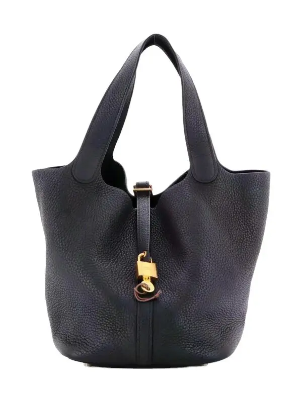 Hermès Picotin Lock Clemence Mm Bucket Bag - Black