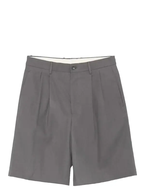 Tagliatore Pleated Tailored Shorts - Grey