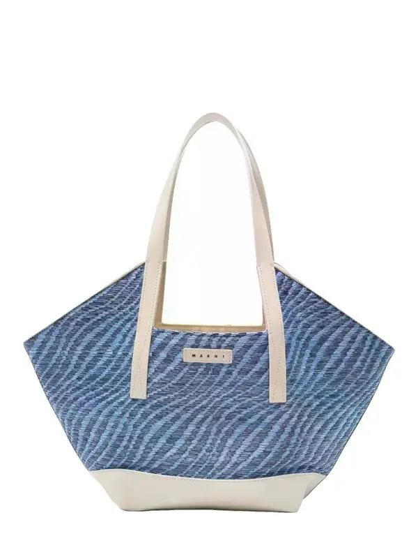 Marni Woven Shoulder Bag - Blue