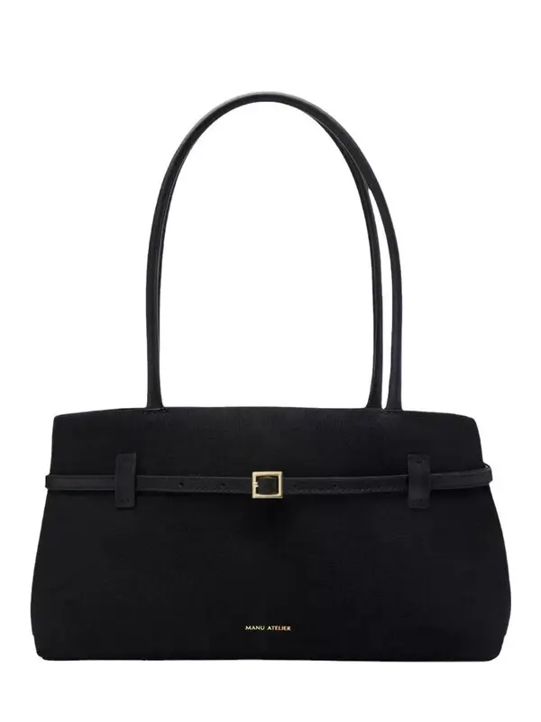Manu Atelier Le Cambon Buckle-detail Shoulder Bag - Black