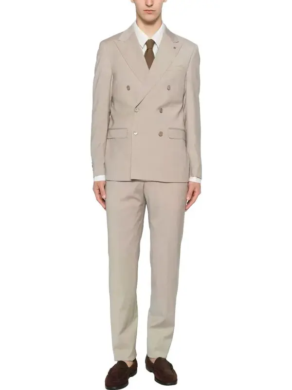 MANUEL RITZ Double-breasted Suit - Neutrals