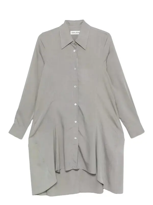 Our Legacy Asymmetric Button-down Shirt - Grey
