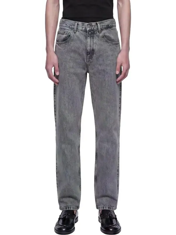 SECOND / LAYER Big Papi Stonewashed Jeans - Grey