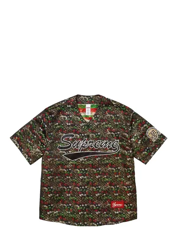 Supreme Floral-jacquard Jersey - Black