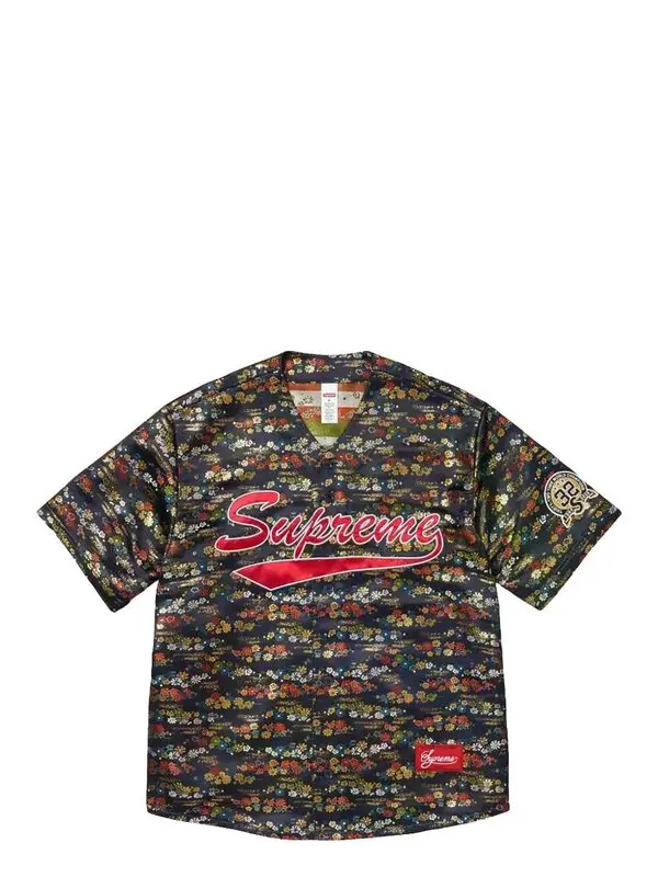 Supreme Floral-jacquard Jersey - Black
