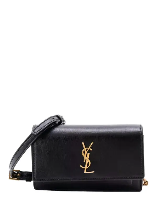Saint Laurent Sunset Leather Baby Belt Bag - Black