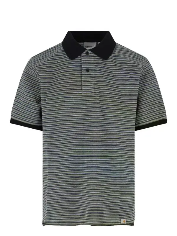 Carhartt Work In Progress Dion Striped Polo Shirt - Black