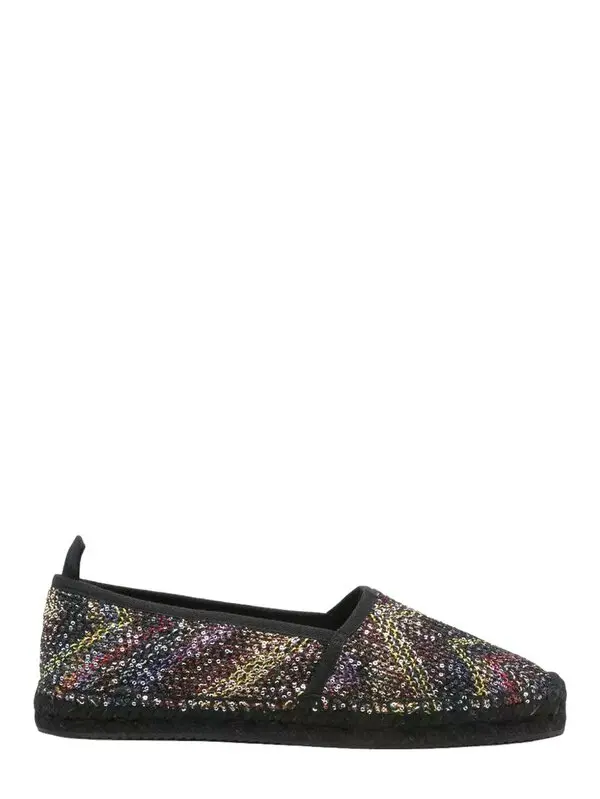 Missoni Sequin-embellished Espadrilles - Black
