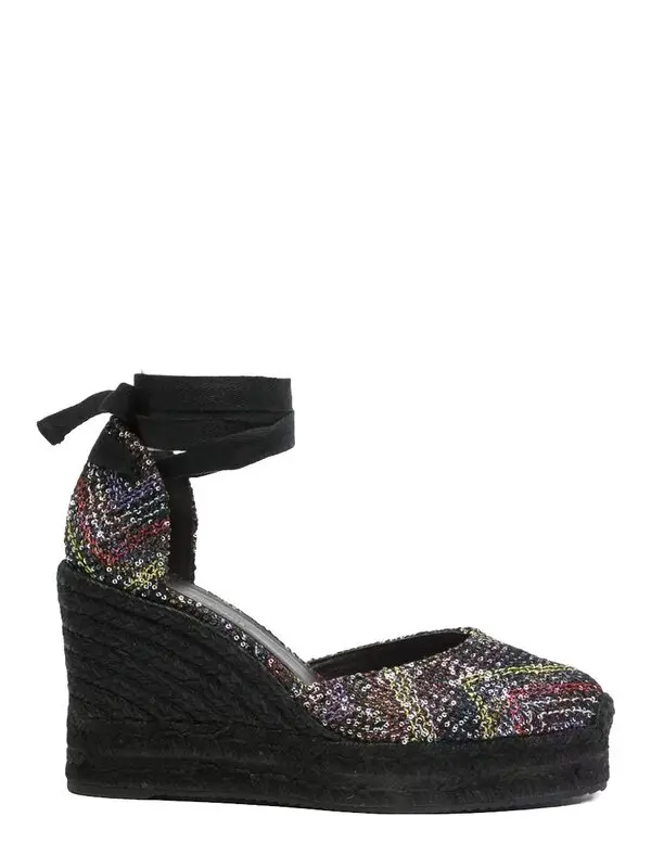 Missoni Sequin-embellished Heeled Espadrilles - Black