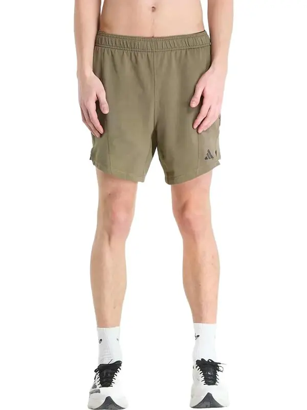 Adidas Logo-print Shorts - Green
