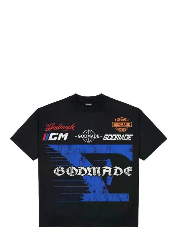 GODMADE 7 Speed Graphic-print T-shirt - Black