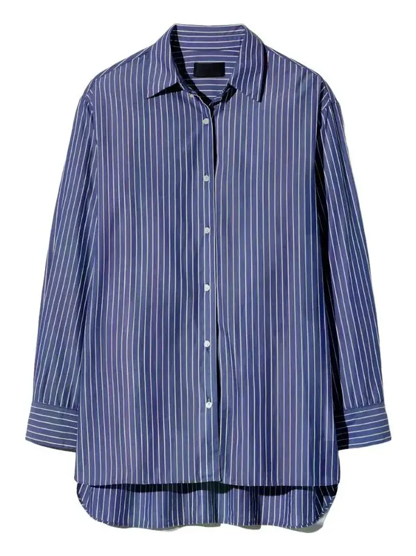 NILI LOTAN Yorke Striped Shirt - Blue
