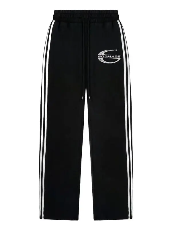 GODMADE Imperial Side-stripe Track Pants - Black