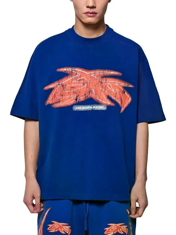 GODMADE Gm Vivid Graphic-print T-shirt - Blue