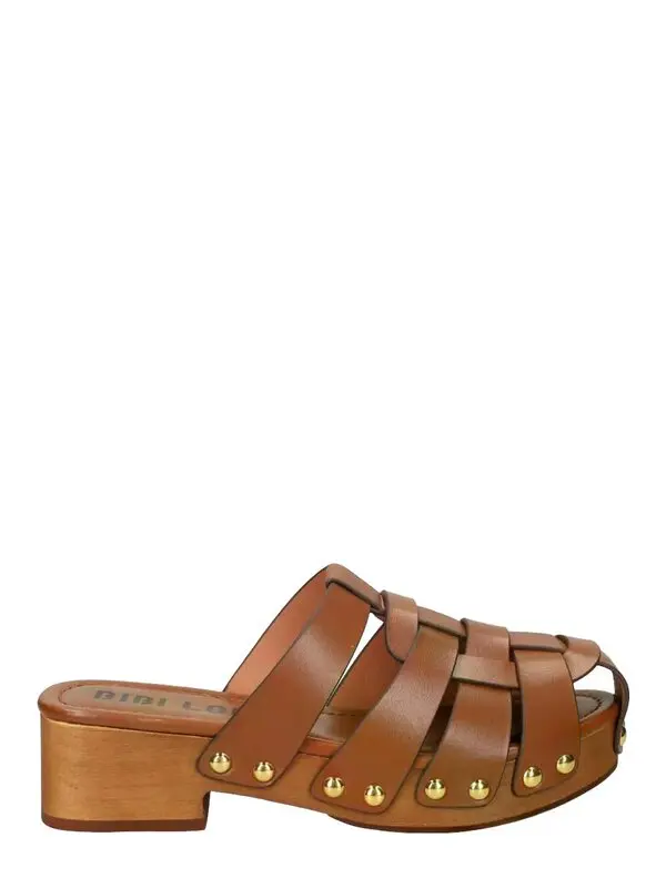 BIBI LOU Studded Clogs - Brown