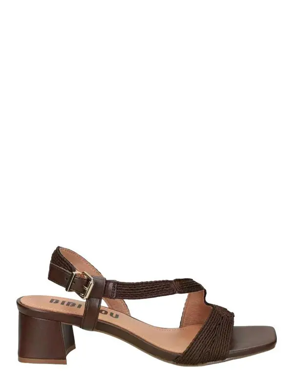 BIBI LOU Lipe Embroidered Block-heel Sandals - Brown