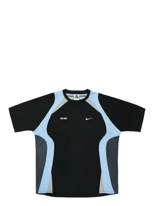 PALACE X Nike Panelled Logo-print T-shirt - Black