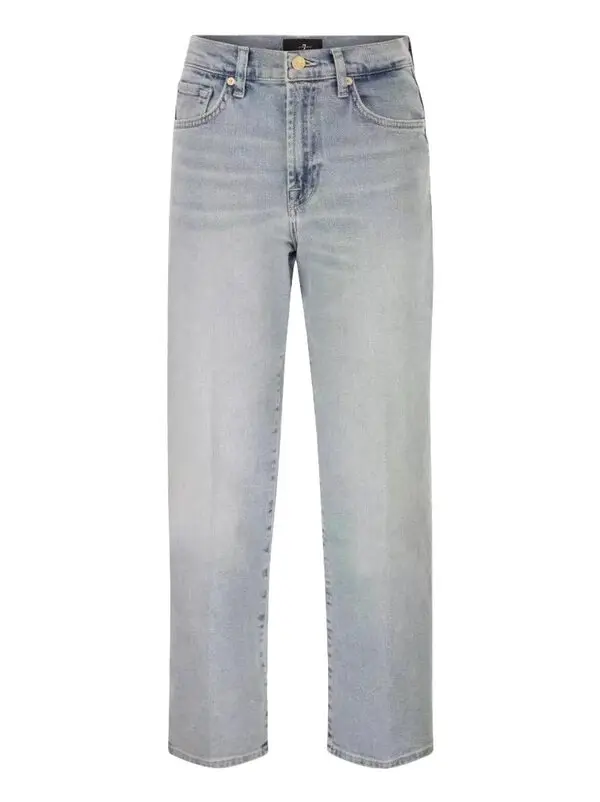 7 For All Mankind Stovepipe Jeans - Blue