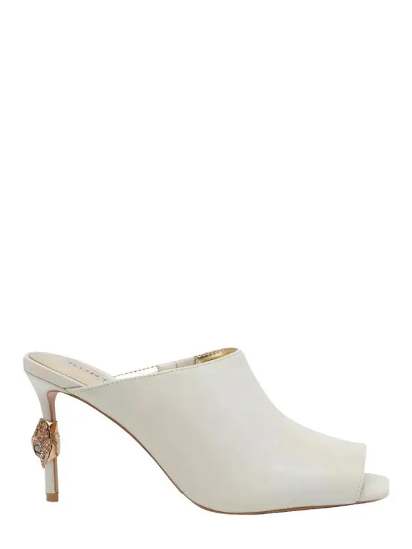 Kurt Geiger Eagle Crystal-embellished Mules - Neutrals