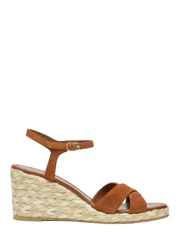 STUART WEITZMAN 10cm Dayna Sandals - Brown