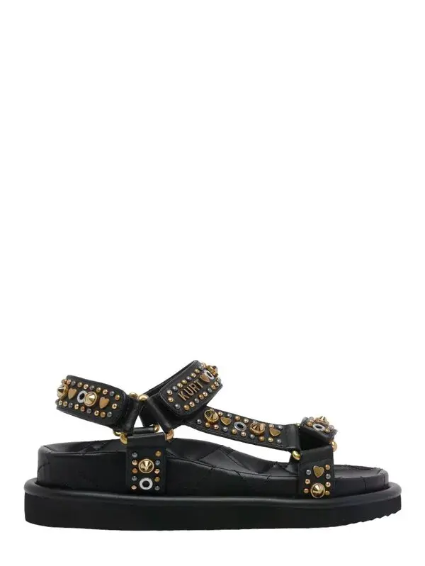 Kurt Geiger Orson Stud-embellished Sandals - Black
