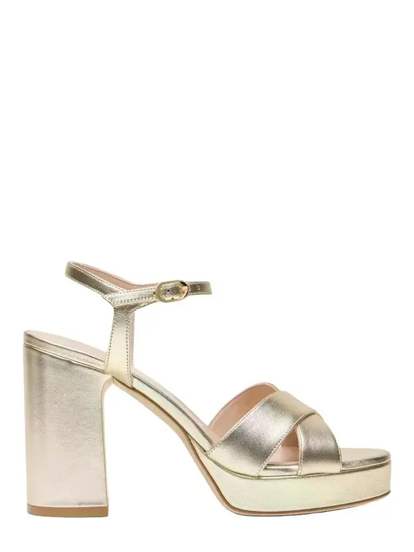 STUART WEITZMAN 11cm Dayna Sandals - Gold