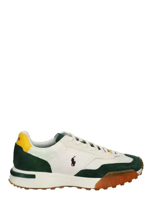 Polo Ralph Lauren Logo-embroidered Panelled Sneakers - Neutrals