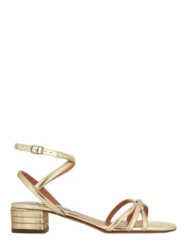 AQUAZZURA Strappy Buckle-fastening Sandals - Gold