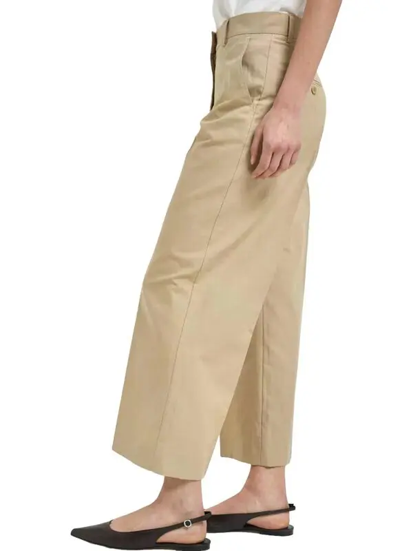 Max Mara Pressed-crease Cropped Trousers - Neutrals
