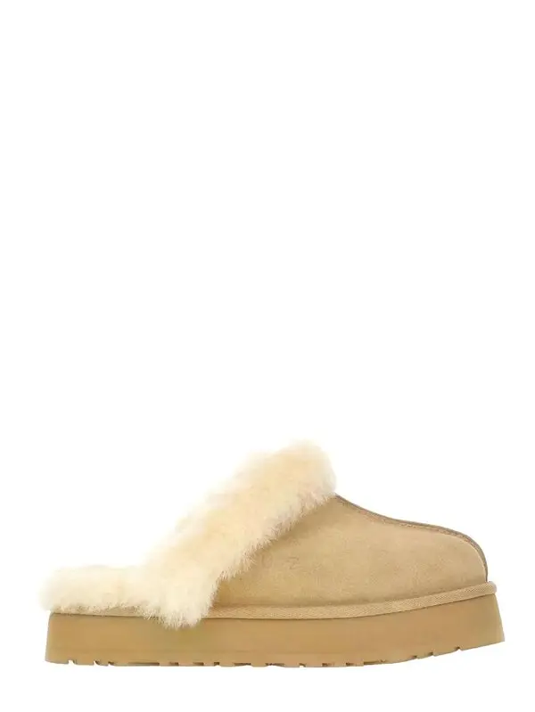UGG Disquette Shearling-trim Mules - Neutrals