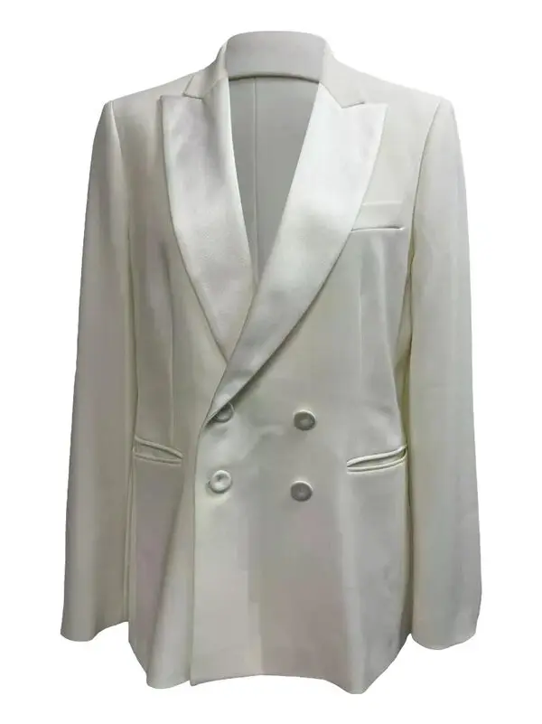 Max Mara Double-breasted Blazer - White