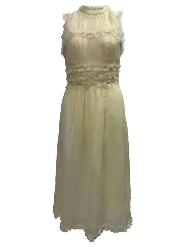 Ulla Johnson Aberdeen Pleated Dress - Neutrals
