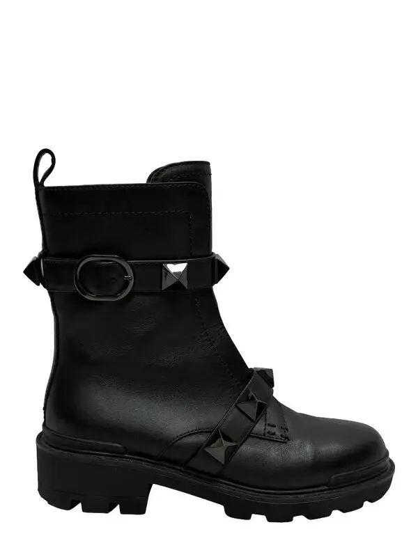 Valentino Garavani Roman Stud Combat Boots - Black