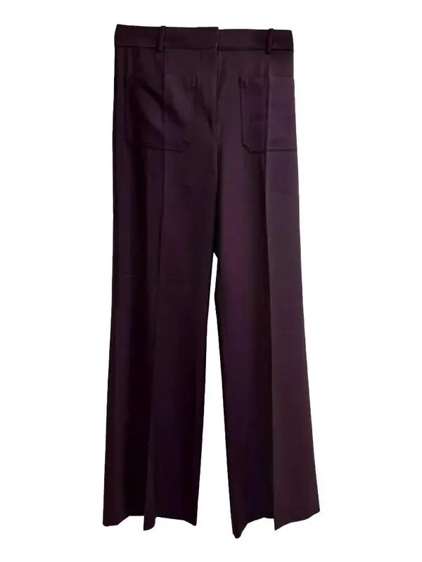 Victoria Beckham Alina High-rise Wide Leg Trousers - Red