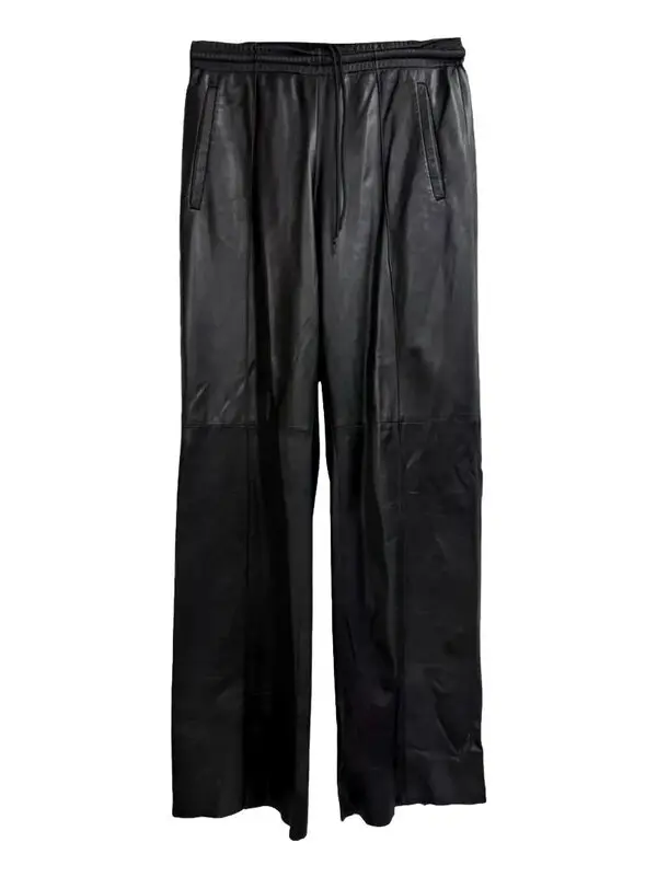 Prada Paneled Drawstring Trousers - Black