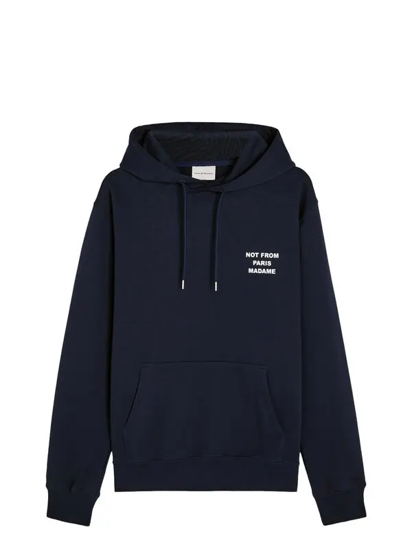 Drole De Monsieur Nfpm Hooded Cotton Sweatshirt - Navy