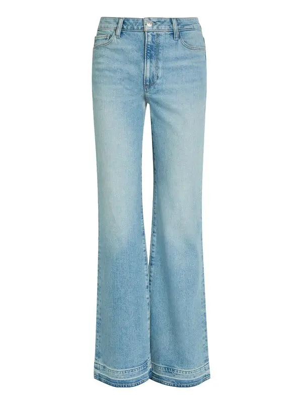 Paige Sofia Flared-leg Jeans - Light Blue