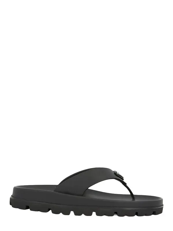 Prada Rubber Thong Sandal - Black