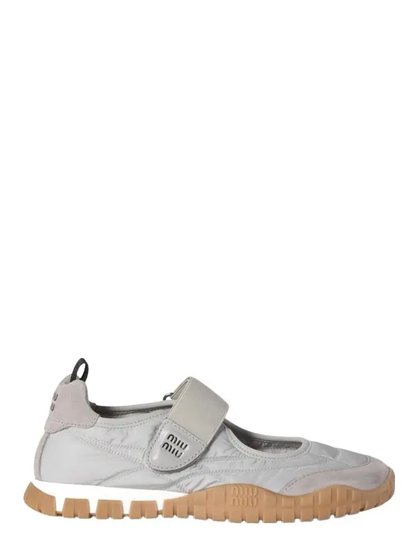 Miu Miu Tyre Ballerinas - Cloudy Grey