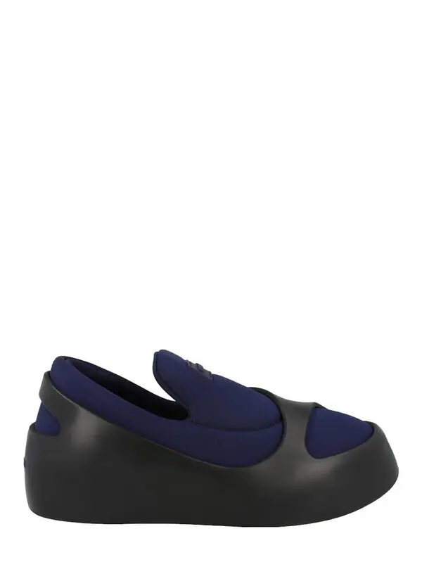 FERRAGAMO Lunar Paneled Slip-on Sneakers - Blue