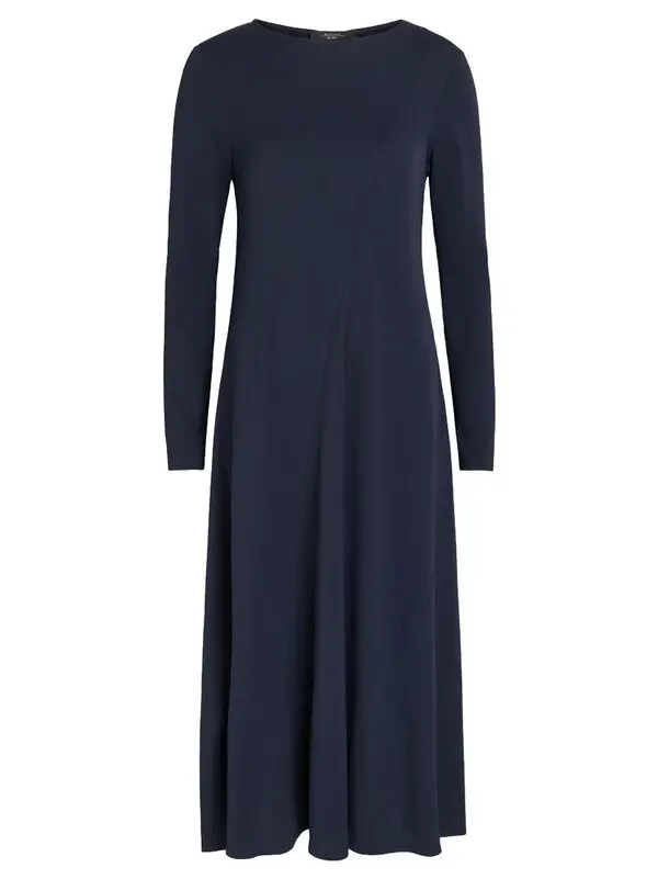Max Mara Stretch-jersey Midi Dress - Navy