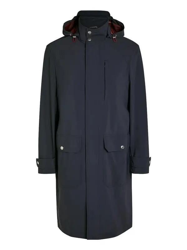 Brunello Cucinelli Hooded Stretch-nylon Jacket - Navy