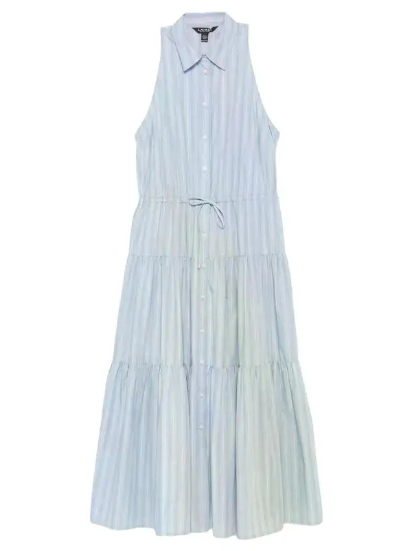 Ralph Lauren Striped Woven Dress - Blue