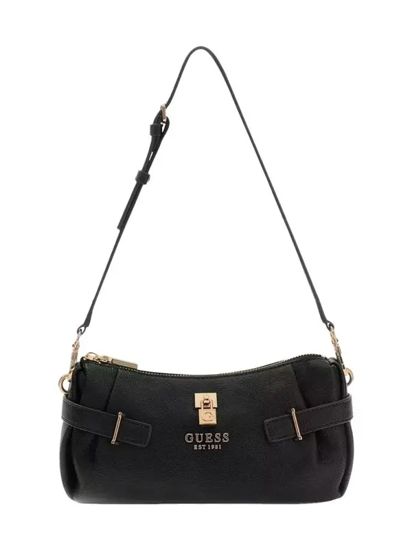 Guess Lock Strap Shoulder Bag - Black