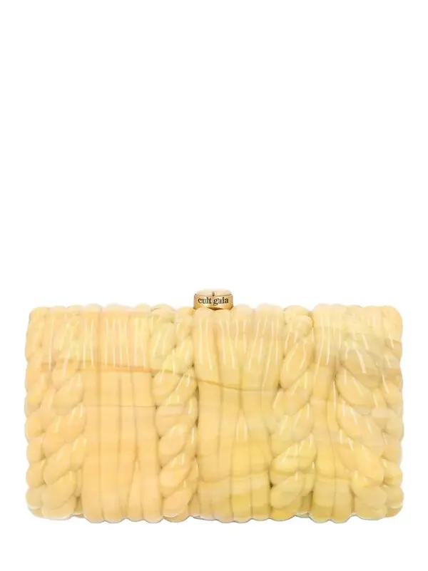 Cult Gaia Helene Cable-knit Effect Clutch Bag - Neutrals