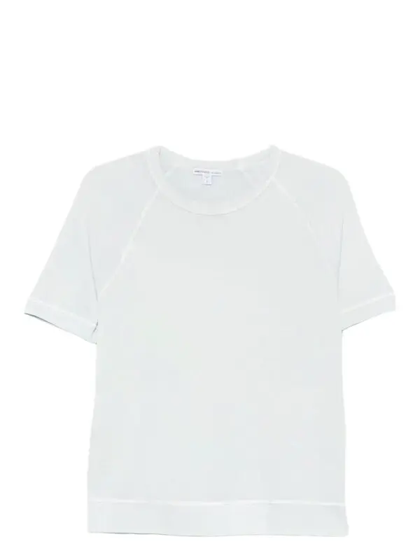 JAMES PERSE Short-sleeve Raglan Sweater - Blue