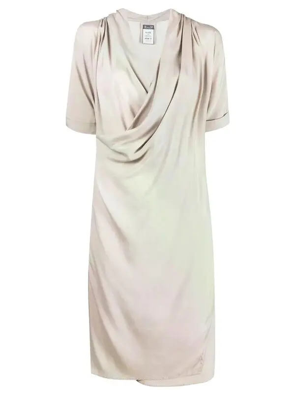 Kristensen Du Nord Draped Midi Dress - Neutrals